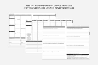 Handwriting Test Weekly PDF | Free Printable | Passion Planner