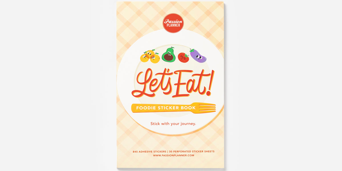 Let's Eat! Foodie Sticker Book | Passion Planner