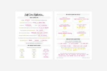 Self-Care Reflection PDF | Free Printable | Passion Planner