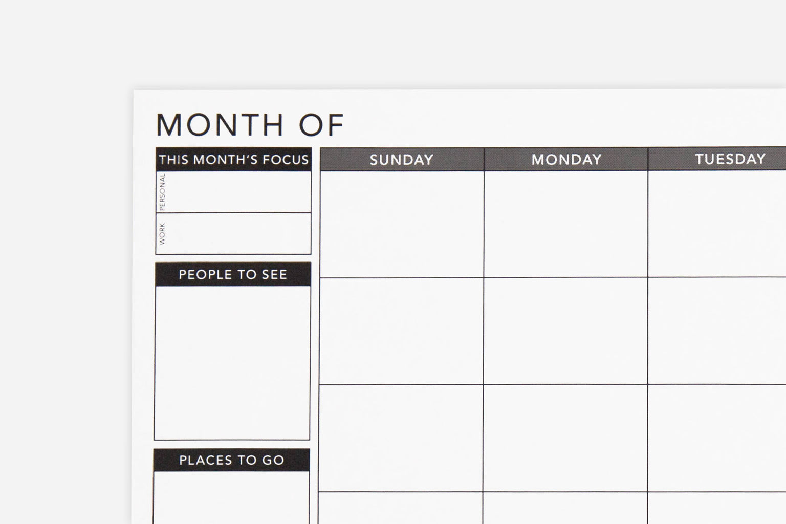 Planner Layout Samples — Passion Planner