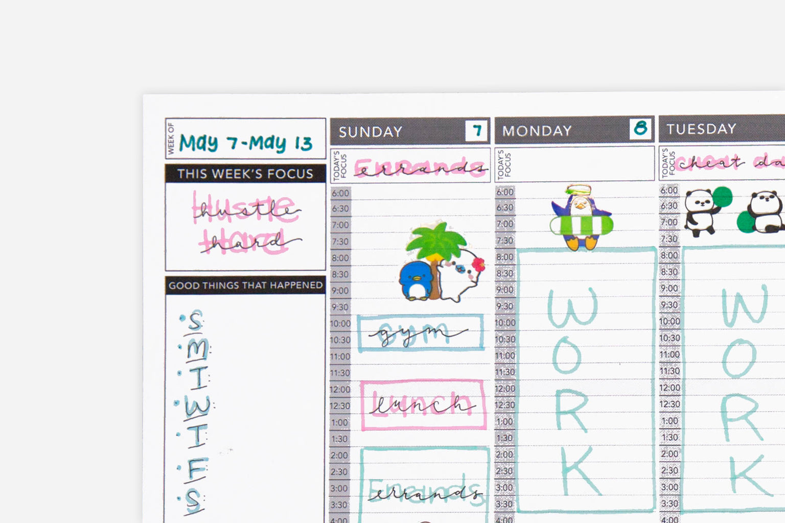 Planner Layout Samples — Passion Planner