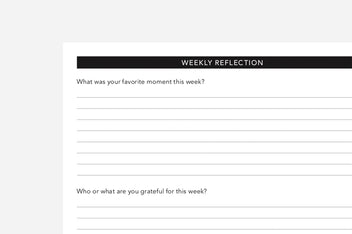 Weekly Reflection PDF | Free Printable | Passion Planner