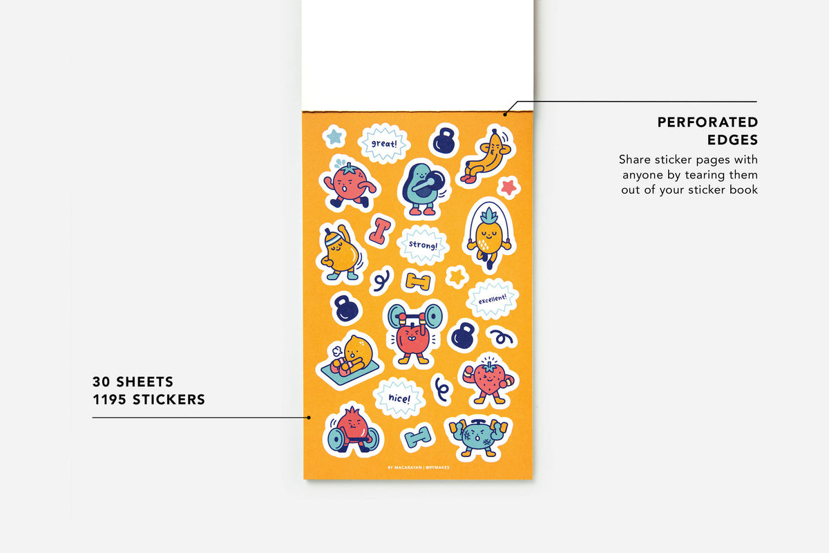 Wellness and Health Sticker Book | Passion Planner