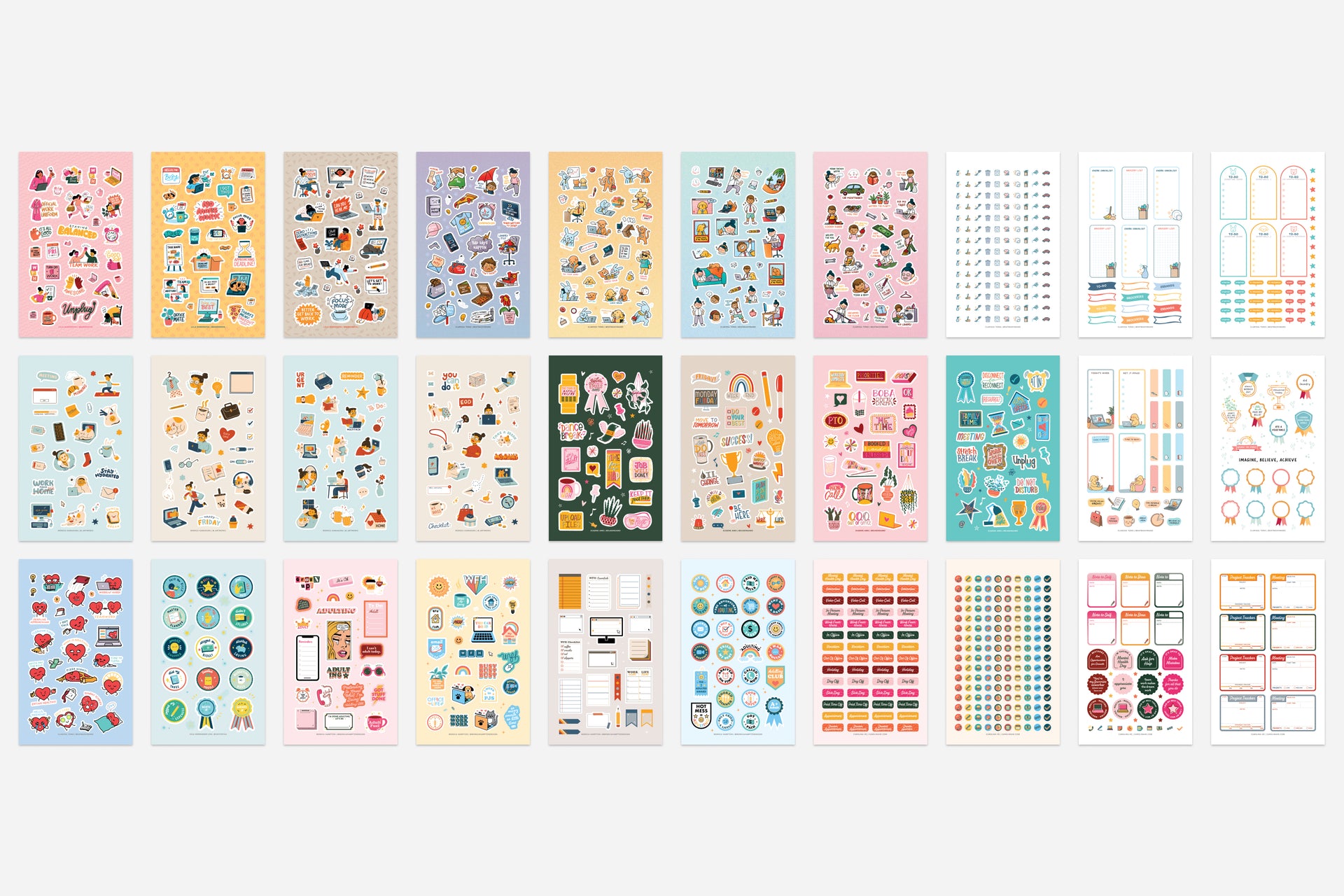 Adulting, Work and Everyday Life Sticker Book | Passion Planner