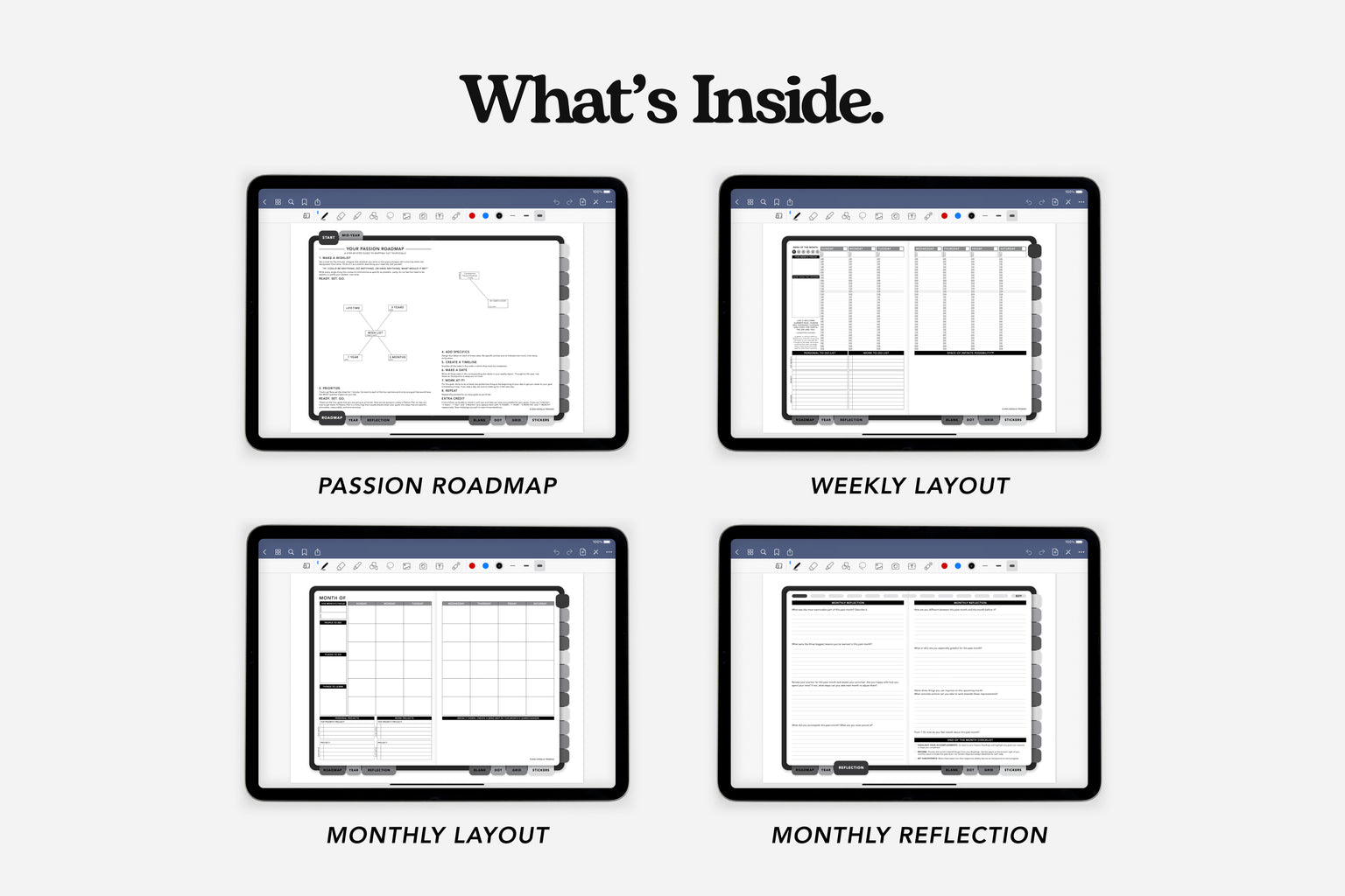 Planner Layout Samples — Passion Planner