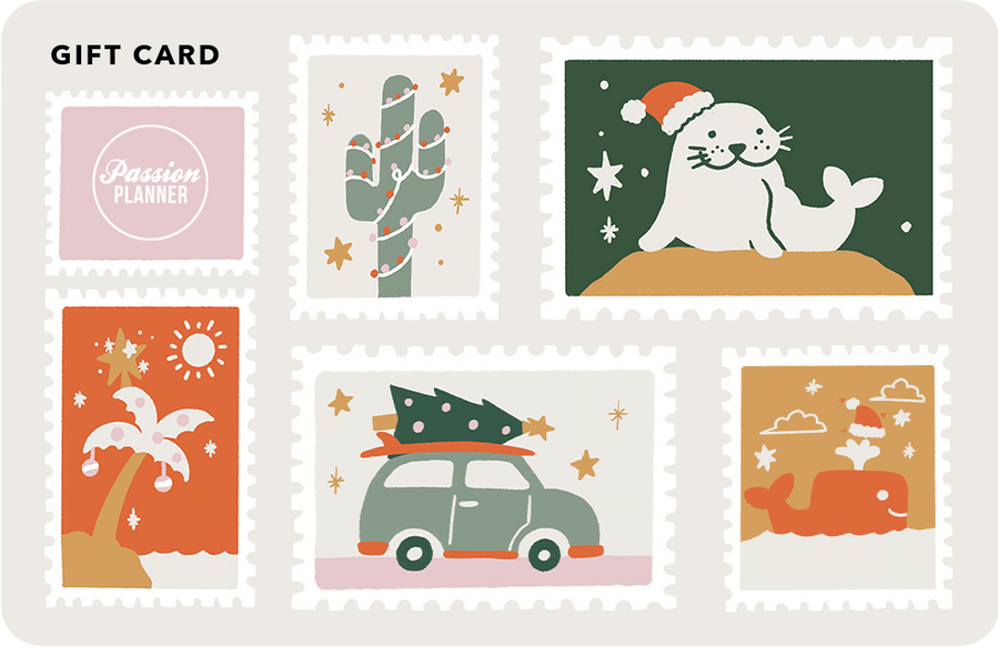 Holiday Stamp Gift Card | Passion Planner